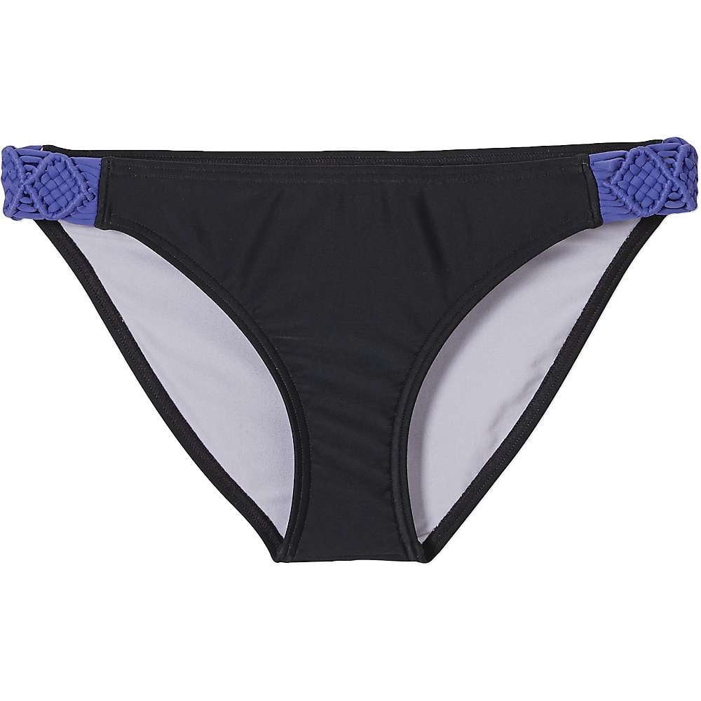 Prana Womens Swimwear Purple Macrame Imara Bikini Bottom Black XS ...