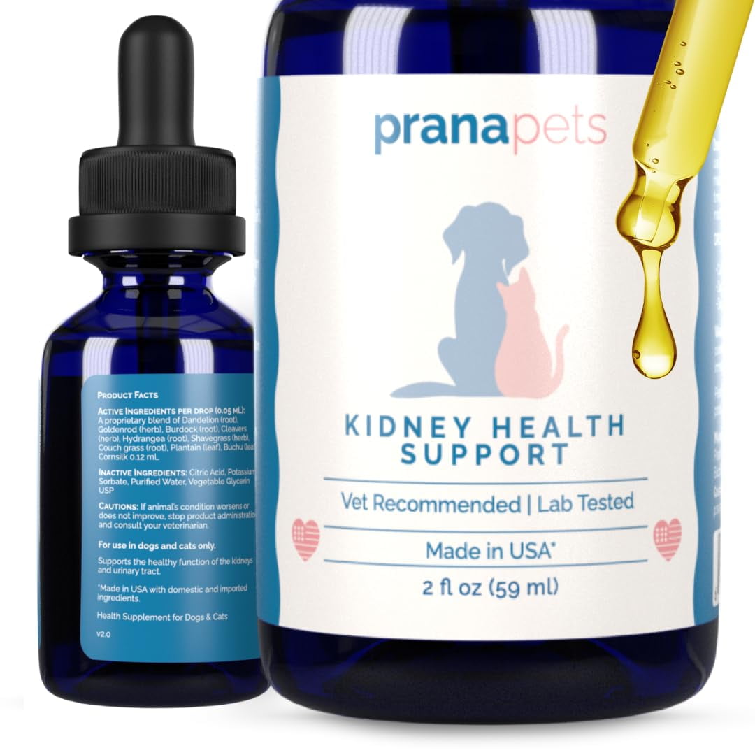 PranaPets Kidney Health Support Supplement for Cats | Naturally ...