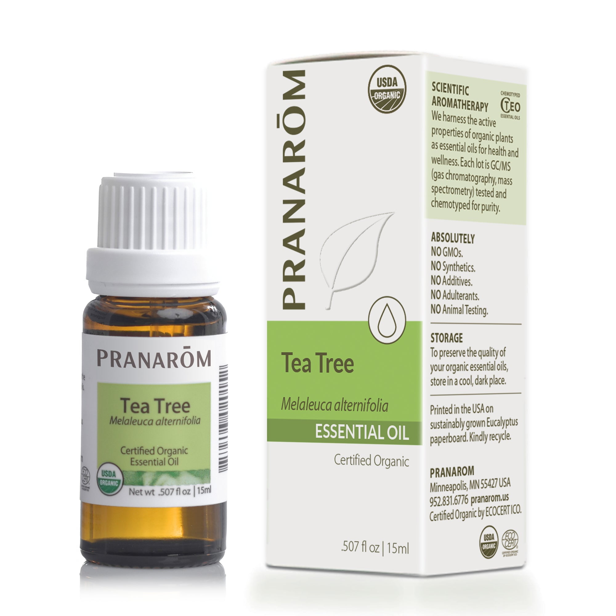 Pranarom Organic Tea Tree Essential Oil - Walmart.com