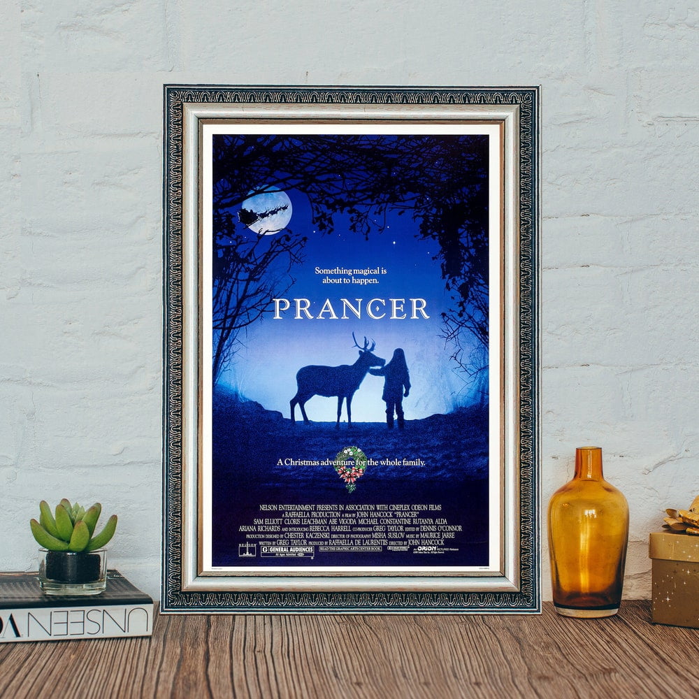Prancer (1989) Movie Poster, Classic Movie Prancer Poster, Vintage Art ...