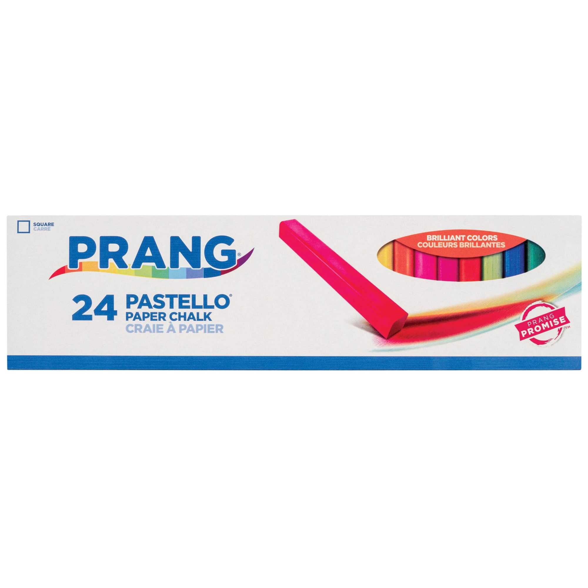 Prang® Pastello Color Paper Chalk Set, Square Stick, Assorted Colors, 3 ...