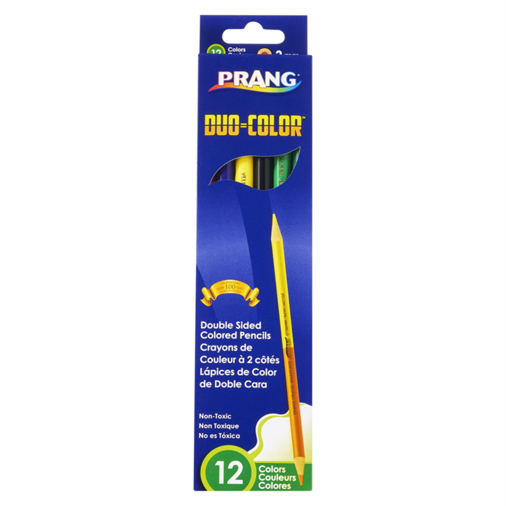 Prang 1590684 Duo Colored pencl, Assorted Colors - Set of 6 - Walmart.com