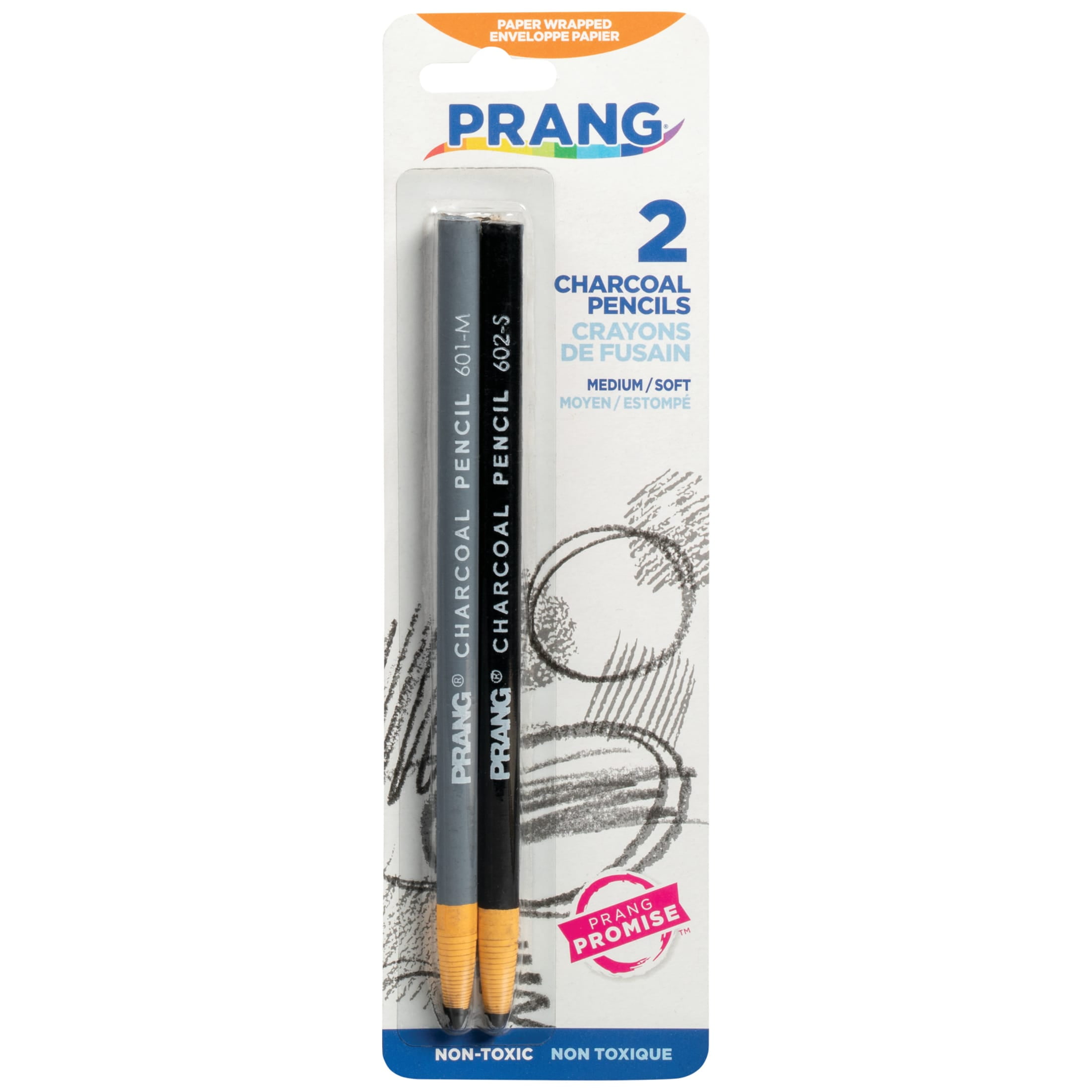 Prang Charcoal Pencil Set - Walmart.com