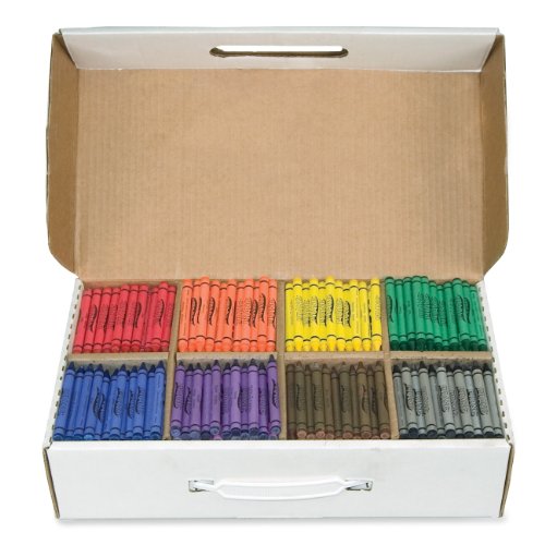 Prang Crayon Master Pack, Standard Size, Box of 800 Crayons, 100 of ...