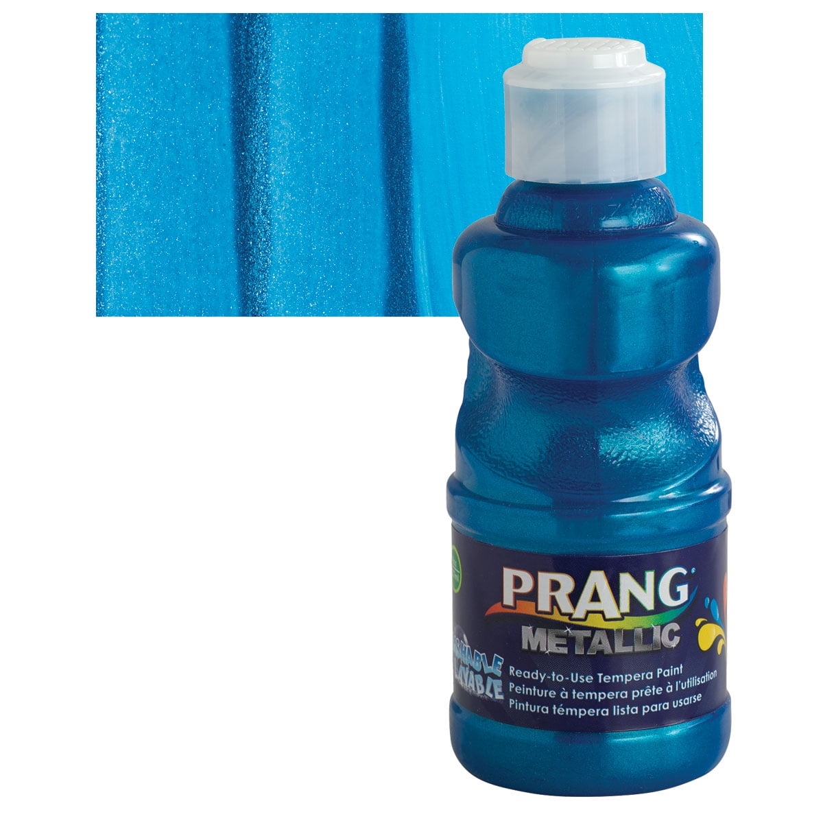 Prang DIXX11765 8 oz Ready to Use Washable Paint, Metallic Blue ...