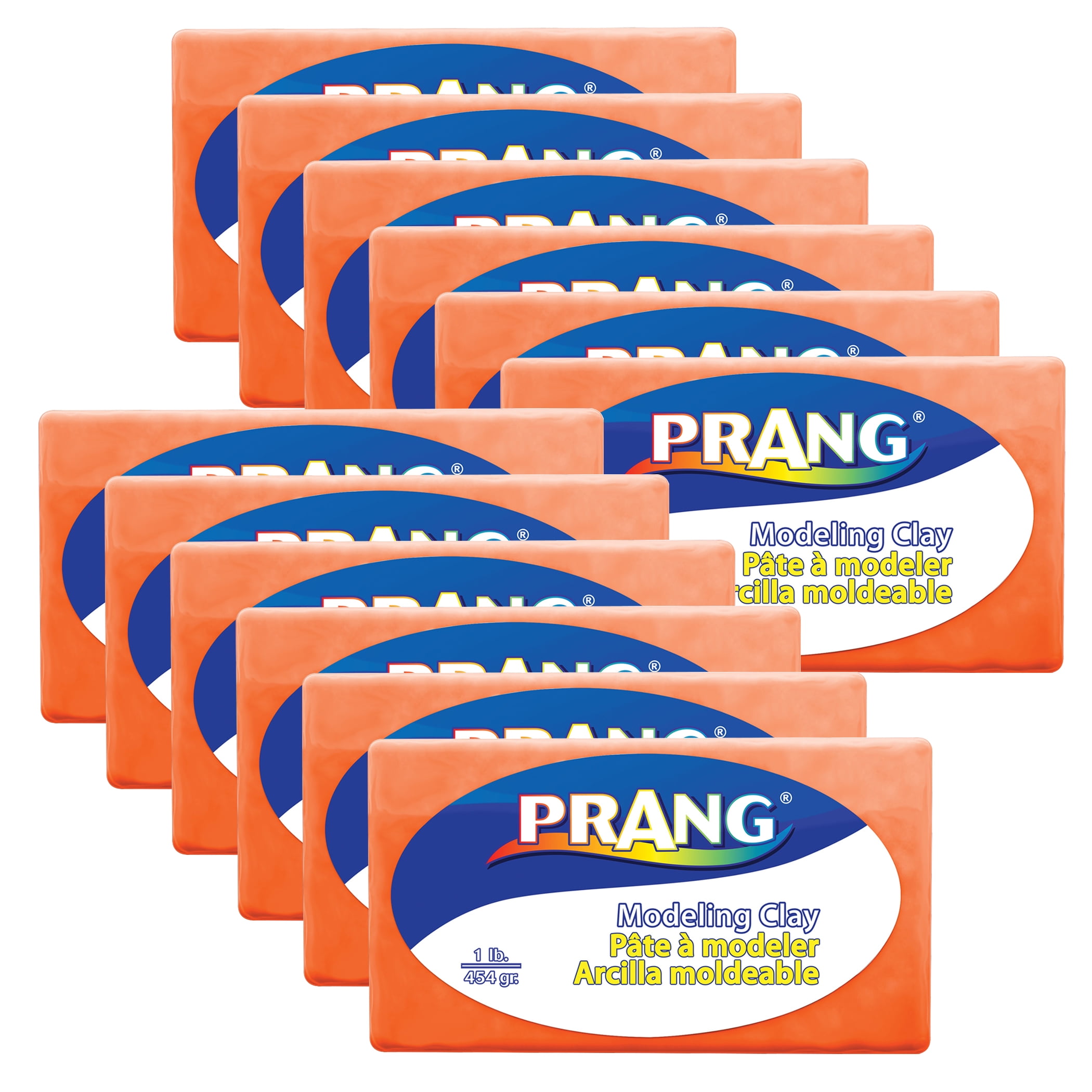 Prang Modeling Clay, 1 lb. Per Pack, Orange, Pack of 12 - Walmart.com