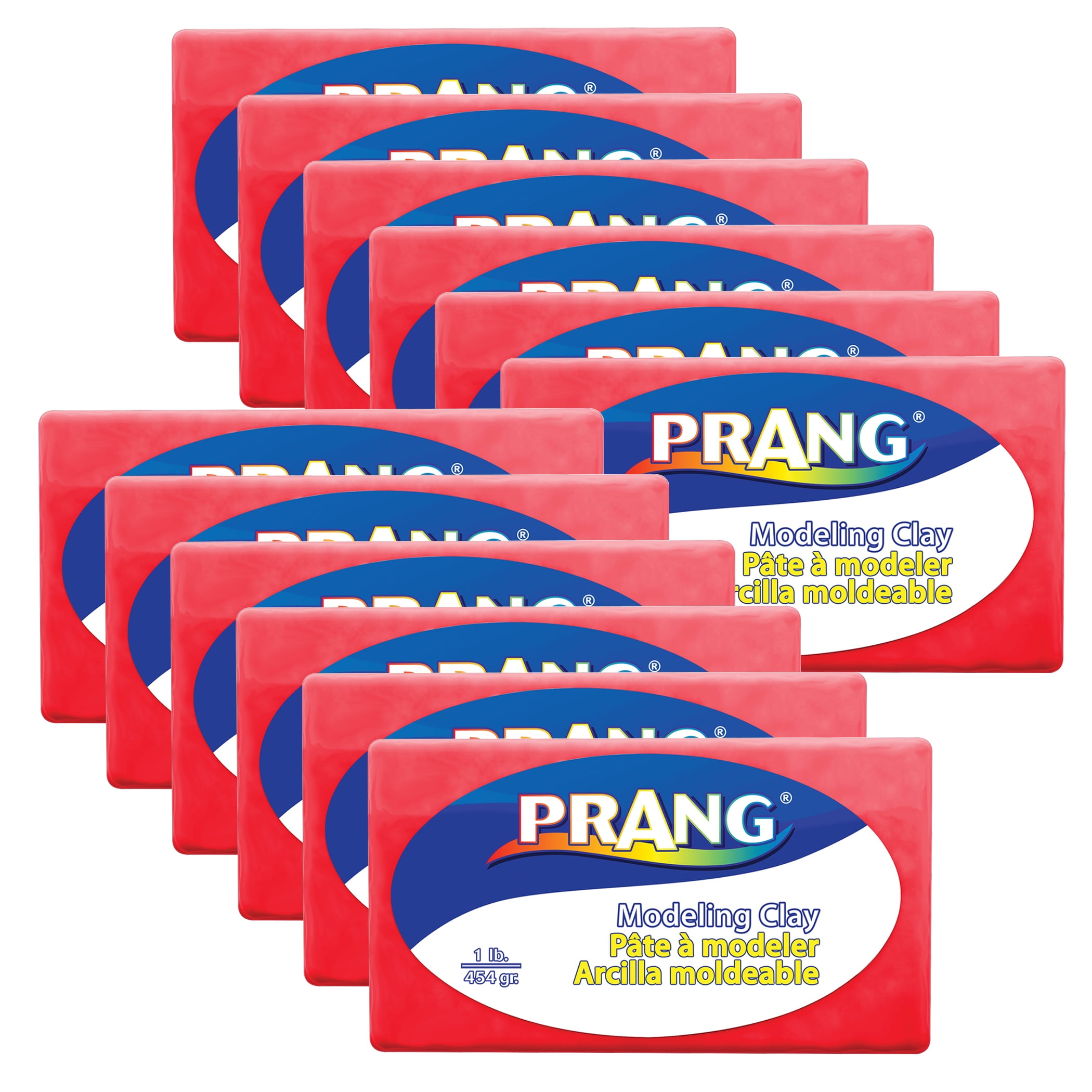 Prang Modeling Clay, 1 lb. Per Pack, Red, Pack of 12 - Walmart.com