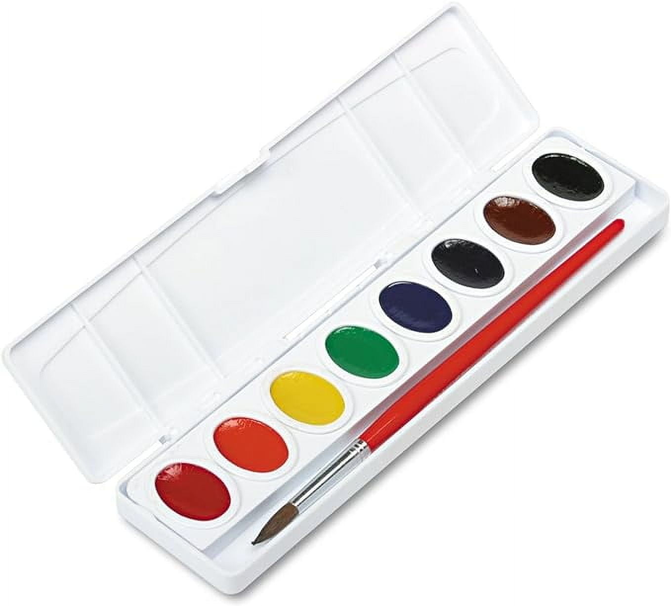 Prang Oval Pan Watercolor Paint Set, 8 Assorted Colors, 1 Count ...