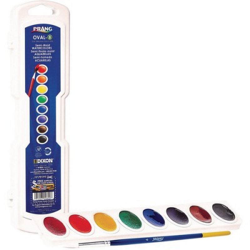 PRANG Watercolor Paint Set, 8-Color Refillable School Artist Box ...