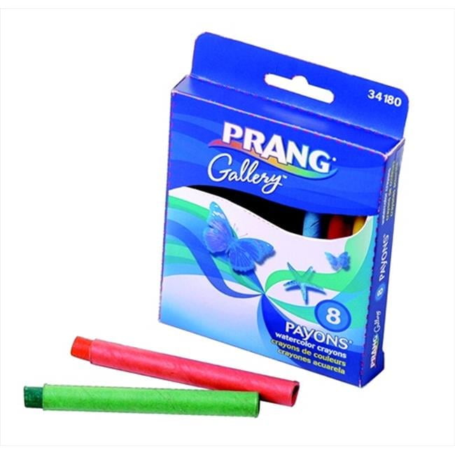 Prang Payons Non-Toxic Water Soluble Watercolor Crayon Set, Assorted ...
