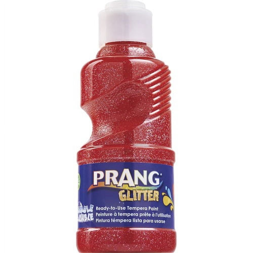 Prang Ready-to-Use Glitter Paint - 8 fl oz - 1 Each - Glitter Red ...
