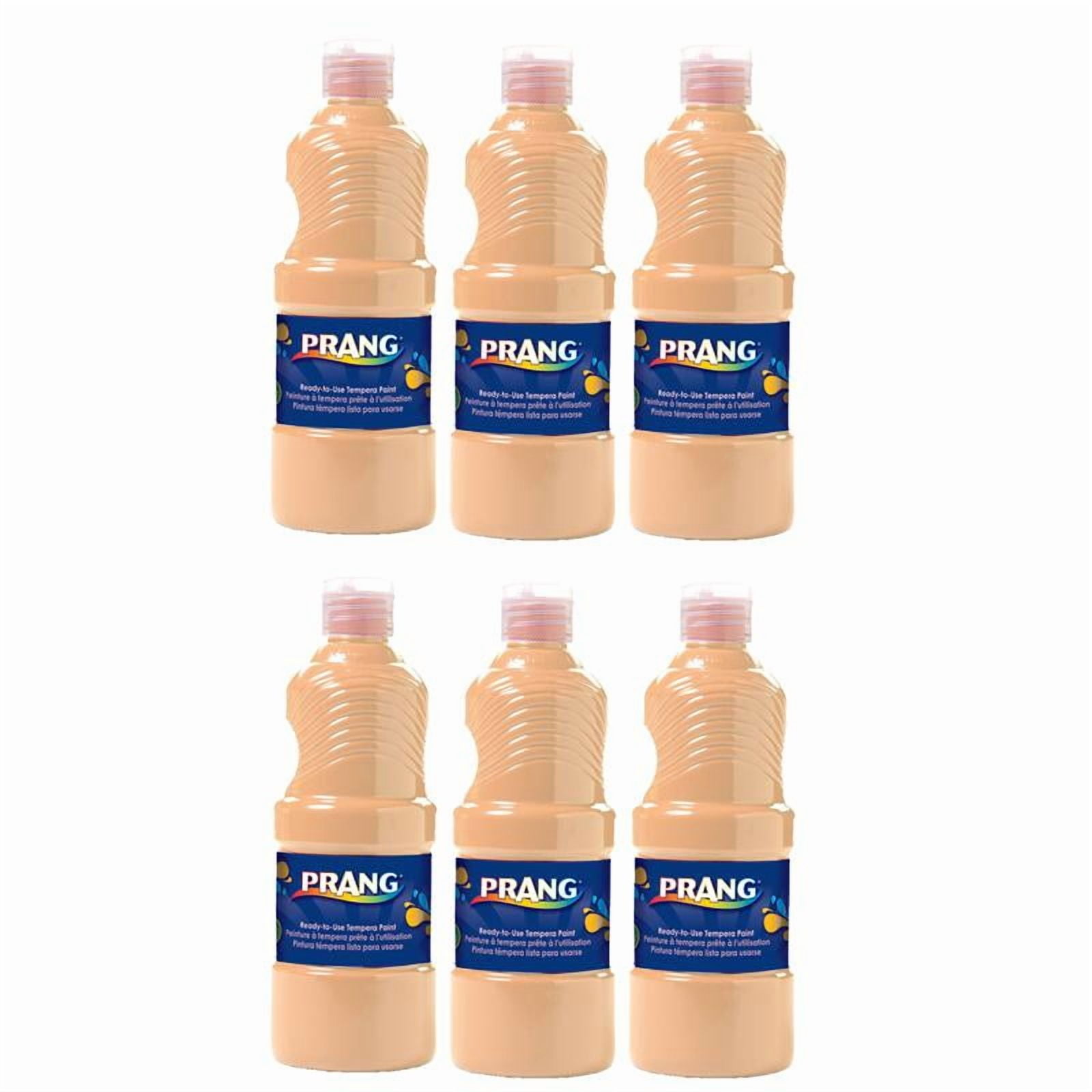 Prang Ready-to-Use Tempera Paint Peach 16 oz. Bottle Pack of 6 ...