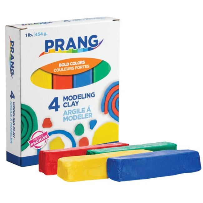 Prang X00740 Non-Hardening Clay Blocks, Assorted Color - 1 lbs ...