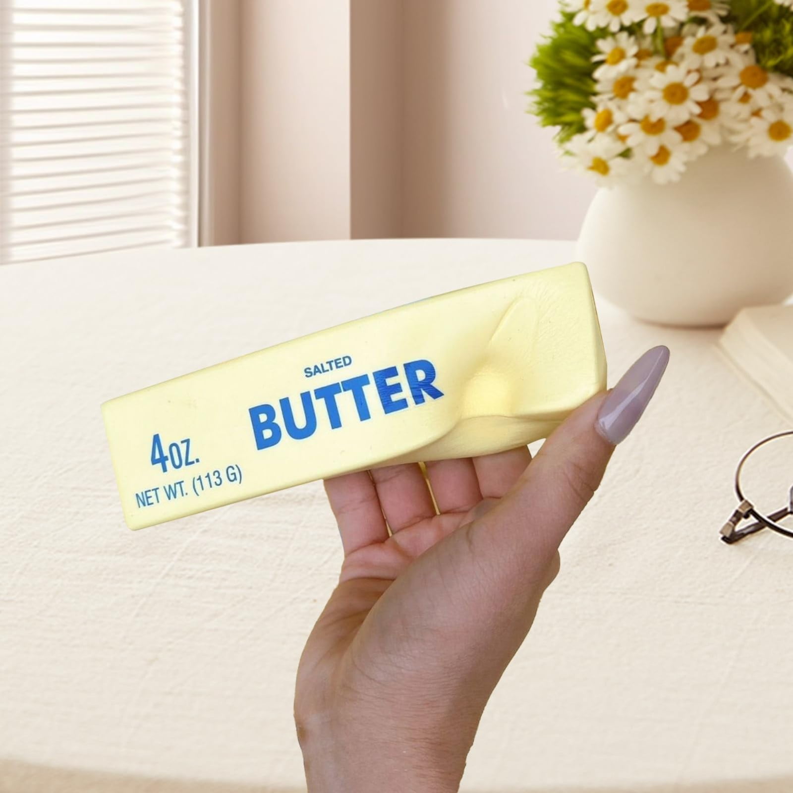 Prank Butter Squishy Toy Hilarious Realistic Fake Butter Gel Pal for ...