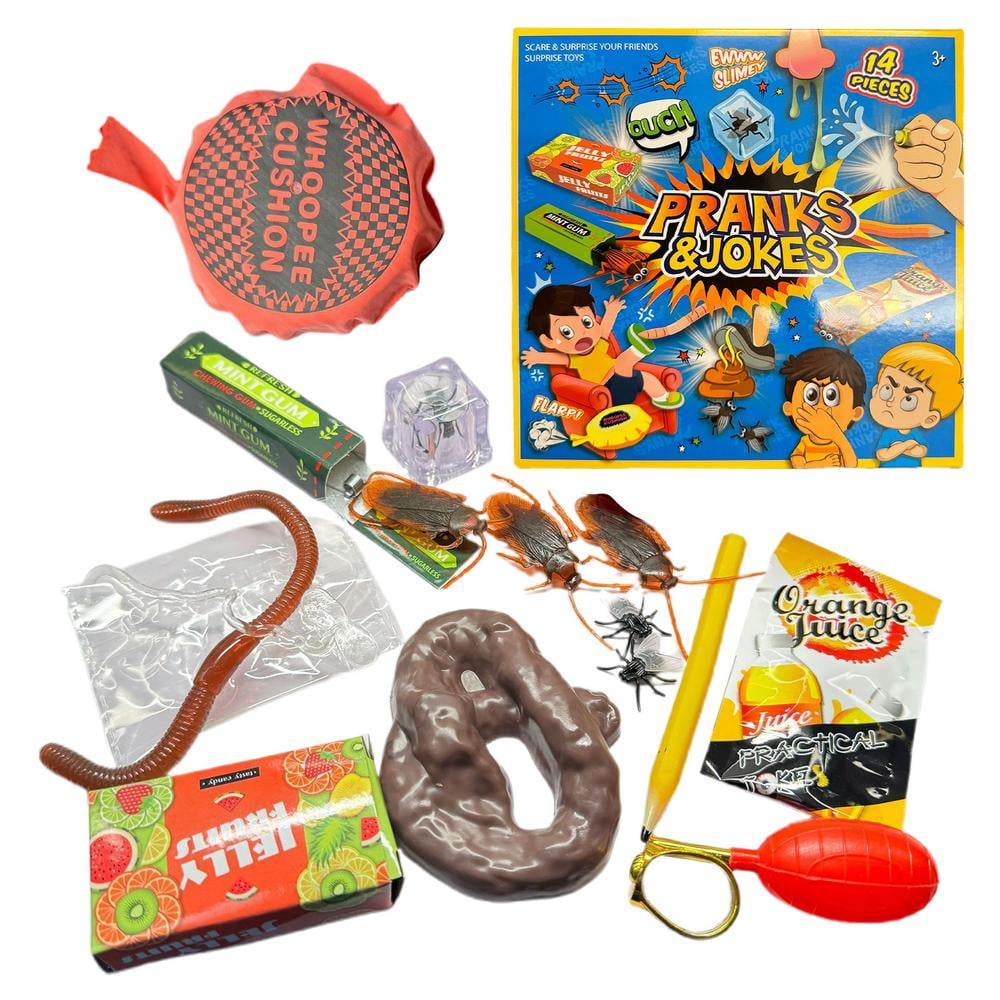 Prank Kit Pranks Pack and Joke Toys Box Set April Fools Prank Stuff ...