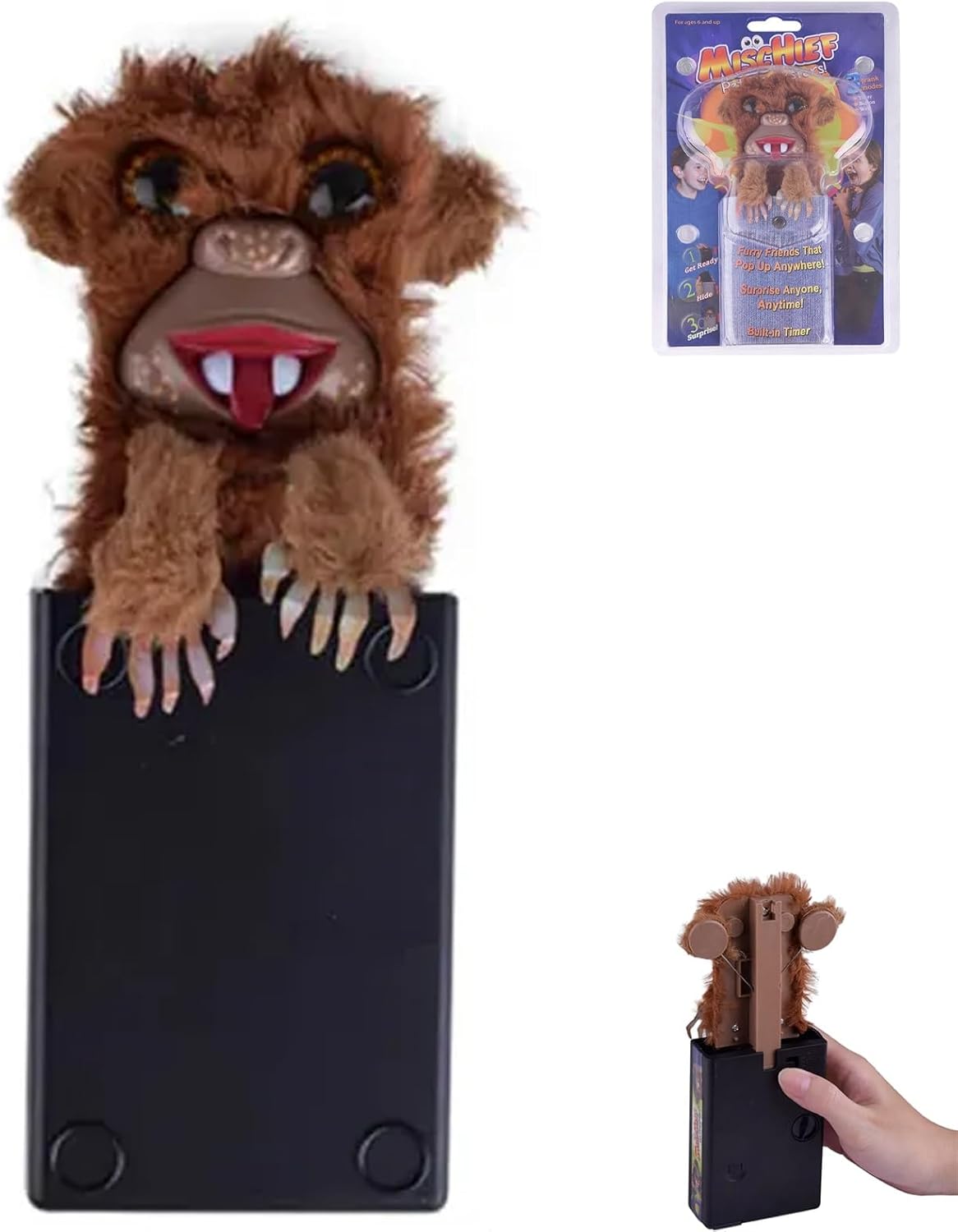 Prank Monkey Toy, 2024 Surprise Prank Monkey Toy, Pet Pranksters, Pop ...