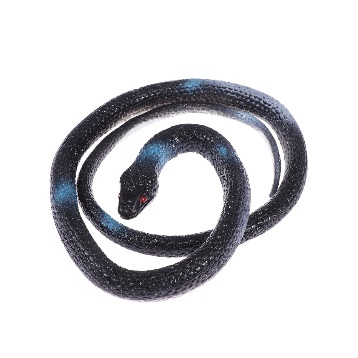 Prank Props Realistic Rubber Black Round Head Snakes Fake Snake Toys ...