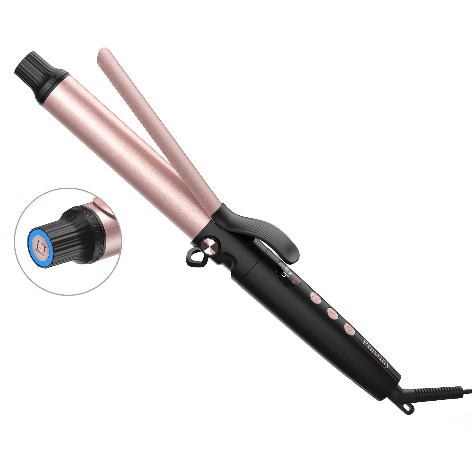 Prastiny Smart Timer Hair Curler Iron 1.25inch Ceramic Coating Large ...