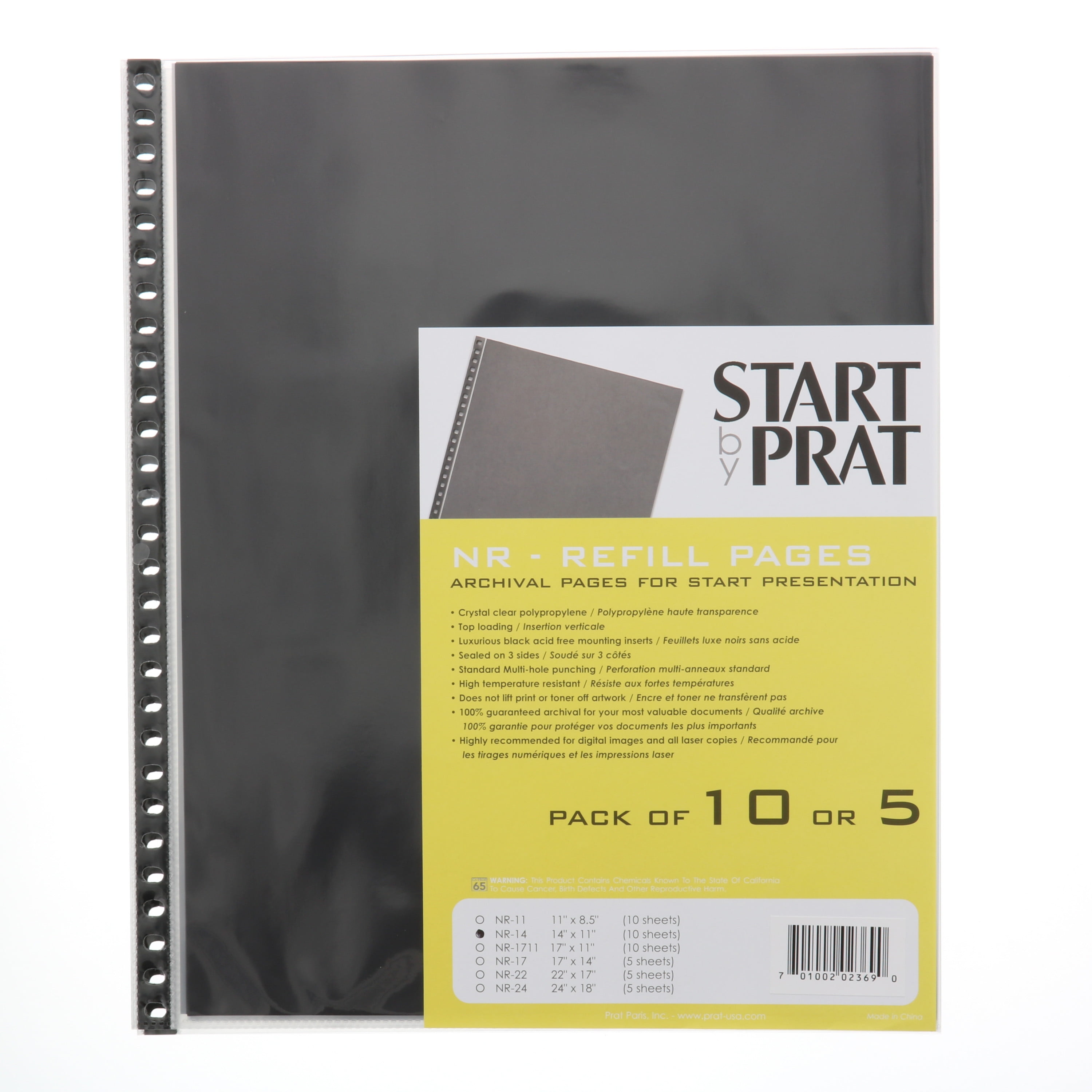 Prat Archival Page Protectors, 11in x 14in, 10/Pkg. - Walmart.com