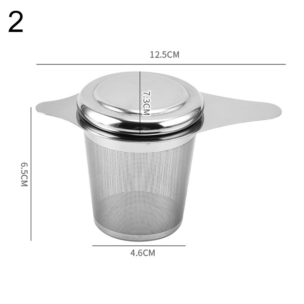 Pratical Teapot Stainless Steel Lid Mesh Coffee Tea Strainer Infuser ...