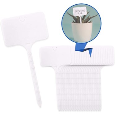 Bosmere 5.5" White Plastic Plant Labels, Set of 48, Includes Pen H168 ...
