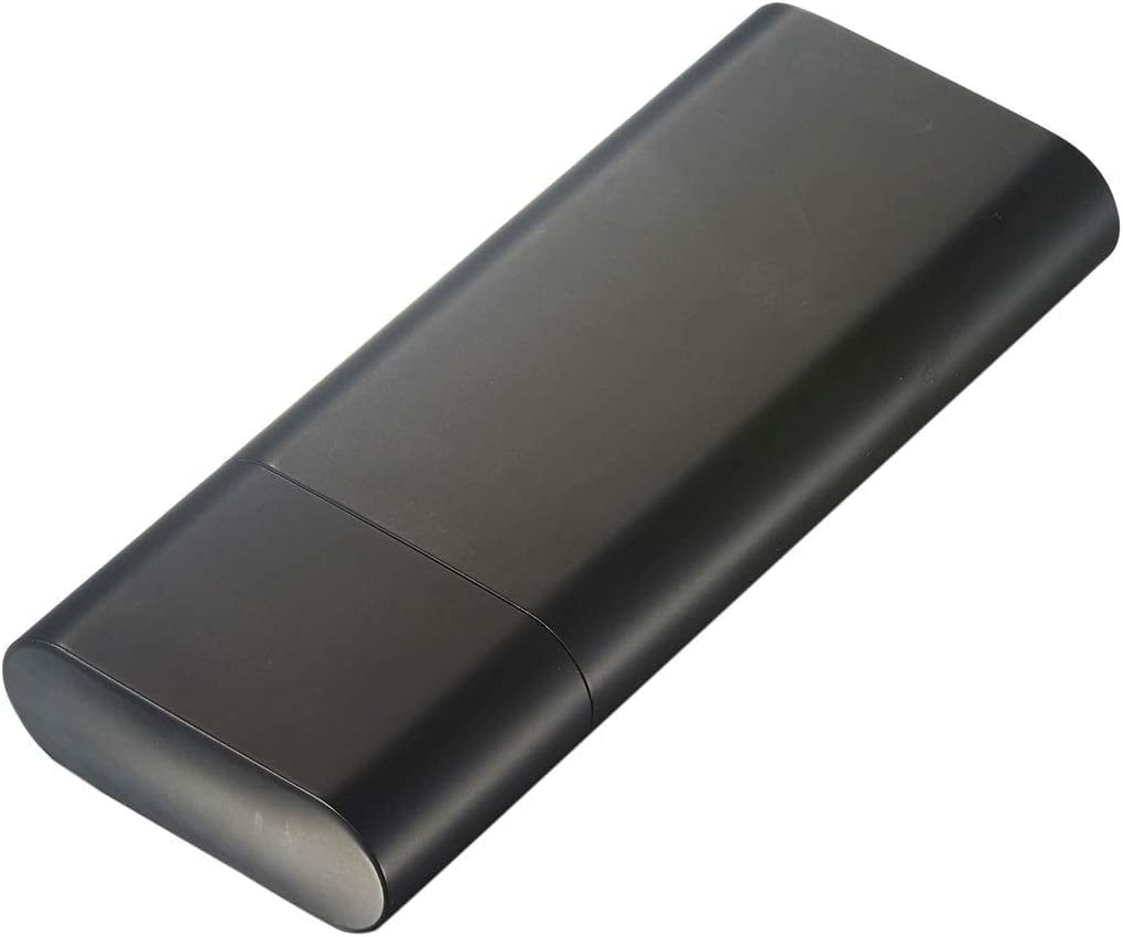 Prato Black Matte Stainless Steel Cigar Case - Holds 3 Cigars - Walmart.com
