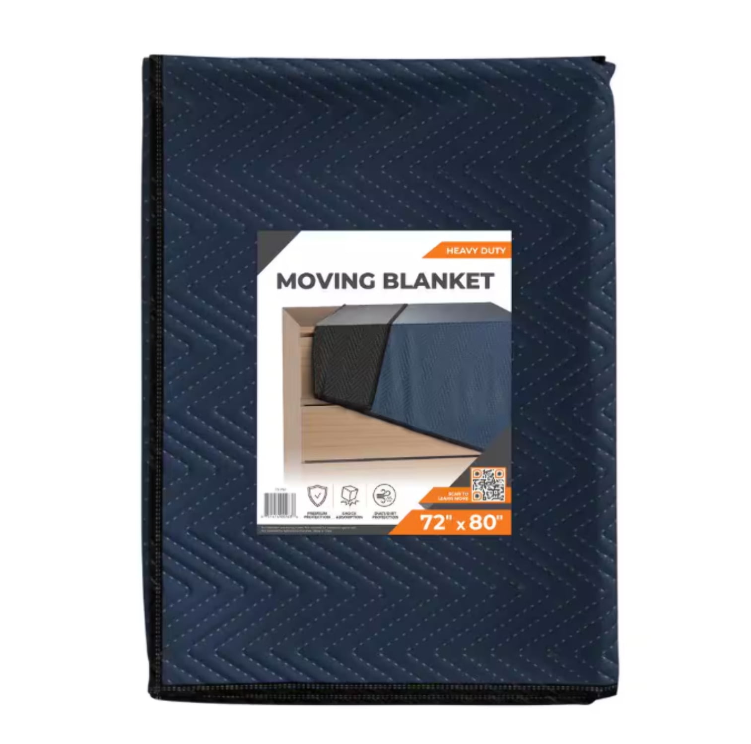 Pratt Retail Specialties 80 in. L x 72 in. W Premium Moving Blanket (2 ...