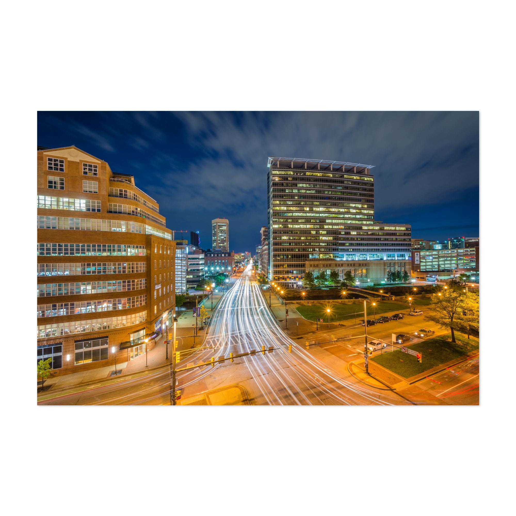 Pratt Street 03 - Baltimore Maryland Photography Cityscape Nightlife ...
