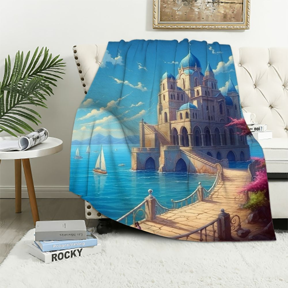 Pratyus Fantasy Art Cozy Throw Blanket for Bedroom Living Rooms Sofa ...