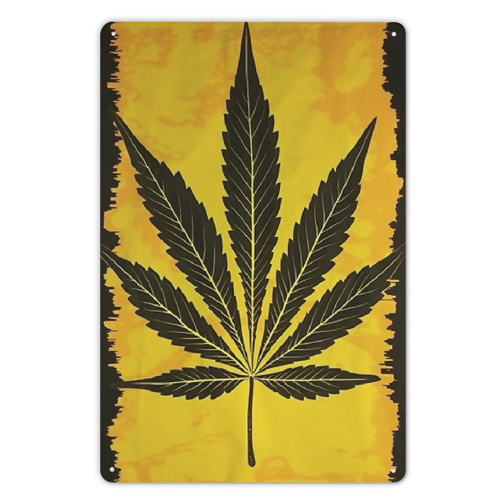 Pratyus Marijuana Leaf Theme Wall Decoration for Living Room Garden ...