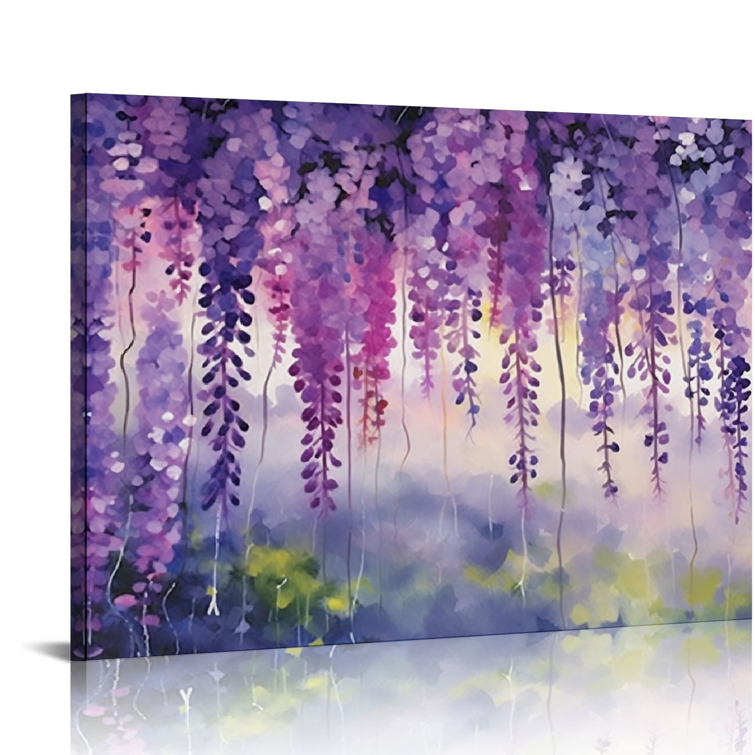 Pratyus Misscc Home Decor Canvas Artwork Abstract Violet Flowers ...