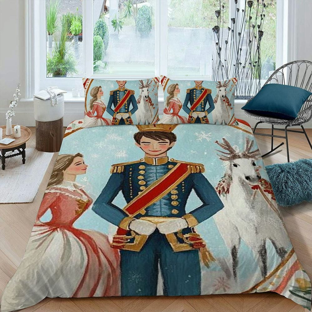 Pratyus Nutcracker Princess Prince 3-Piece Bedding Set Modern Soft ...