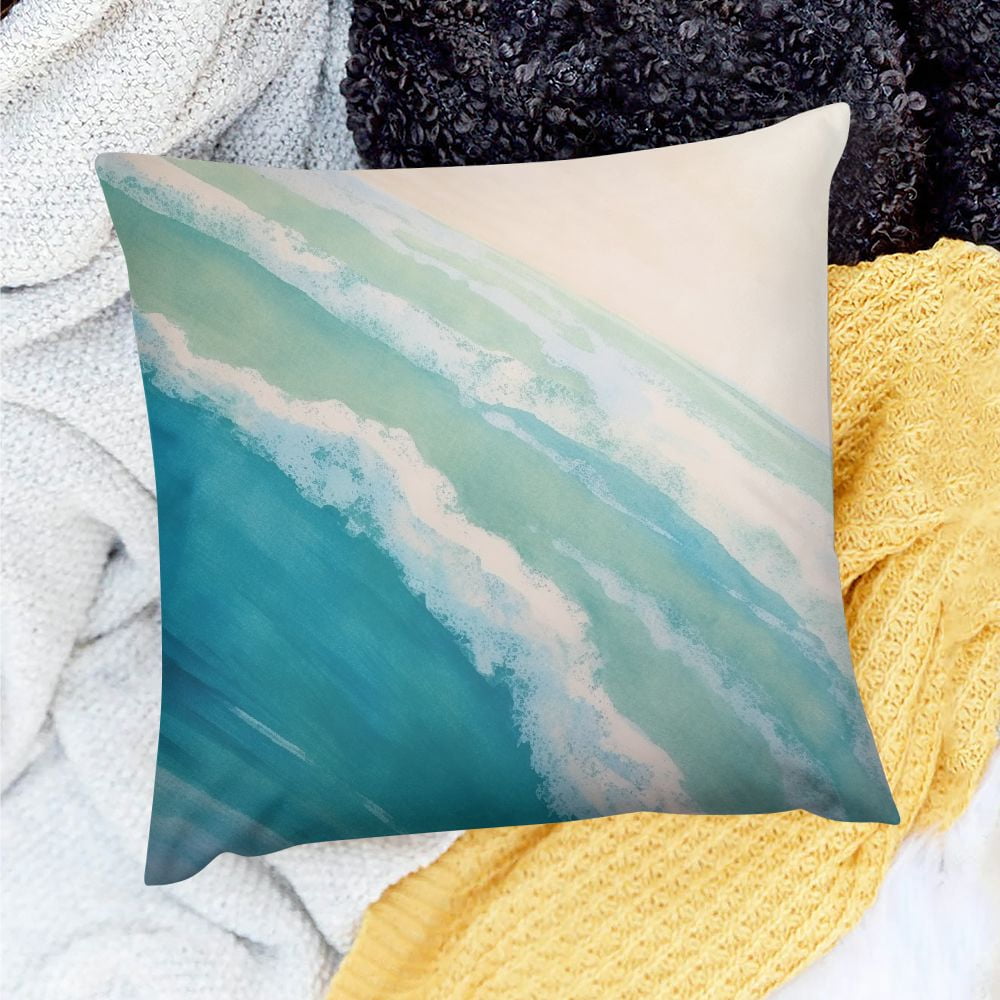 Pratyus Pillows Case Wave Ocean Water Home Decor Throw Pillows Cover ...
