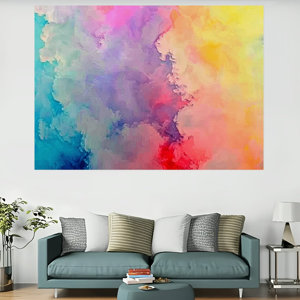 Pratyus Smoke Colors Sky Wall Art Tapestry 100% Polyester for Bedroom ...