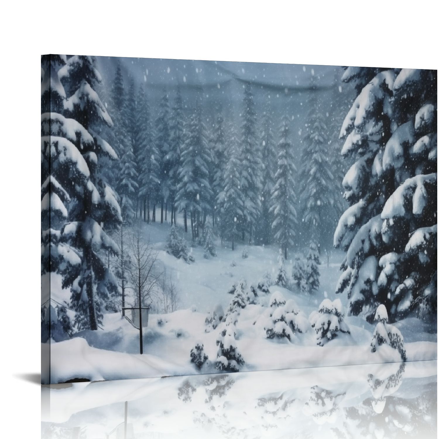Pratyus Snow Covered Hill Canvas Prints Wall Art Ready to Hang - Home ...