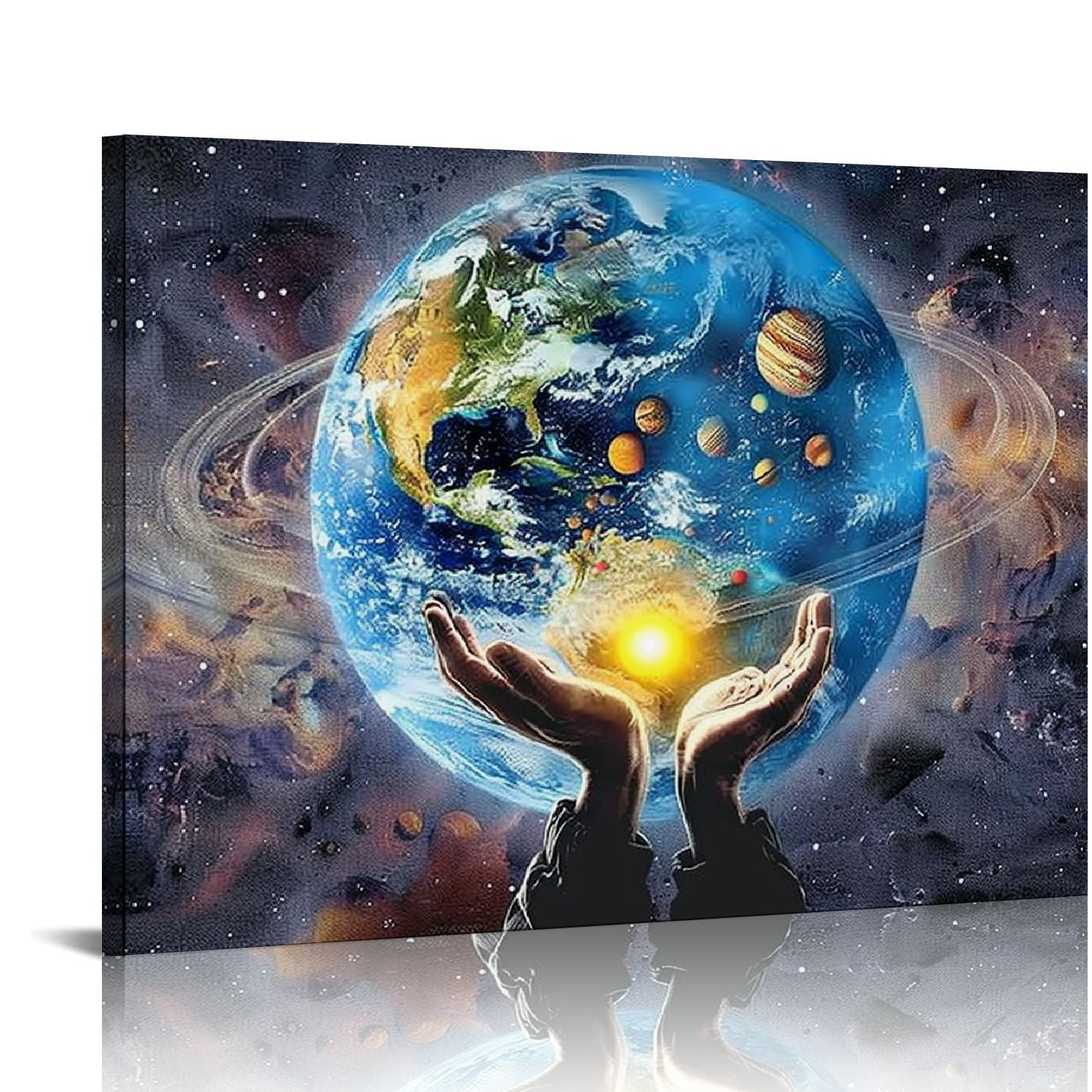 Pratyus Solar System Planets Space Art Canvas Print - Ready to Hang ...