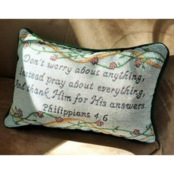 Pray About Everything, Prayer Pocket Pillow - Walmart.com