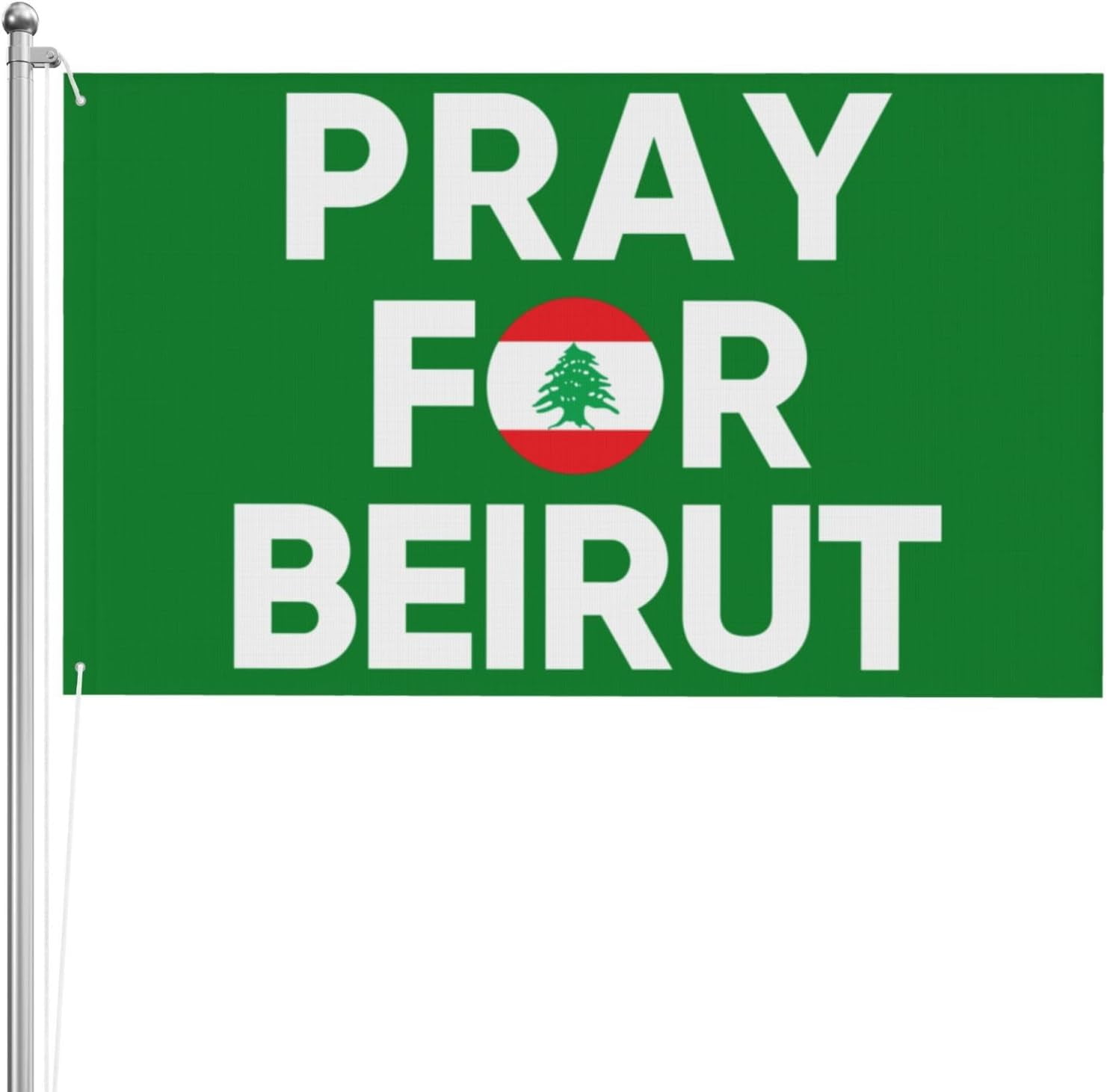 Pray For Beirut Flag 3x5 I Stand With Lebanon Beirut Flag Banner Allah ...