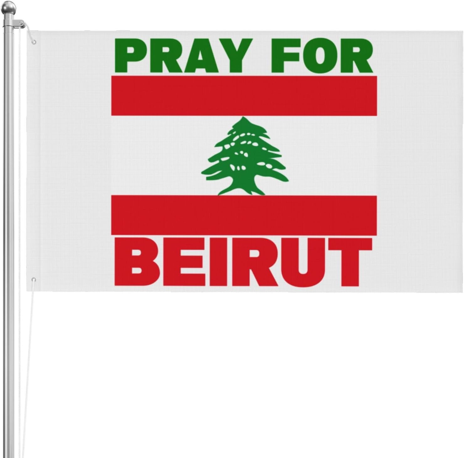 Pray For Beirut Flag 3x5 I Stand With Lebanon Beirut Flag Banner Allah ...