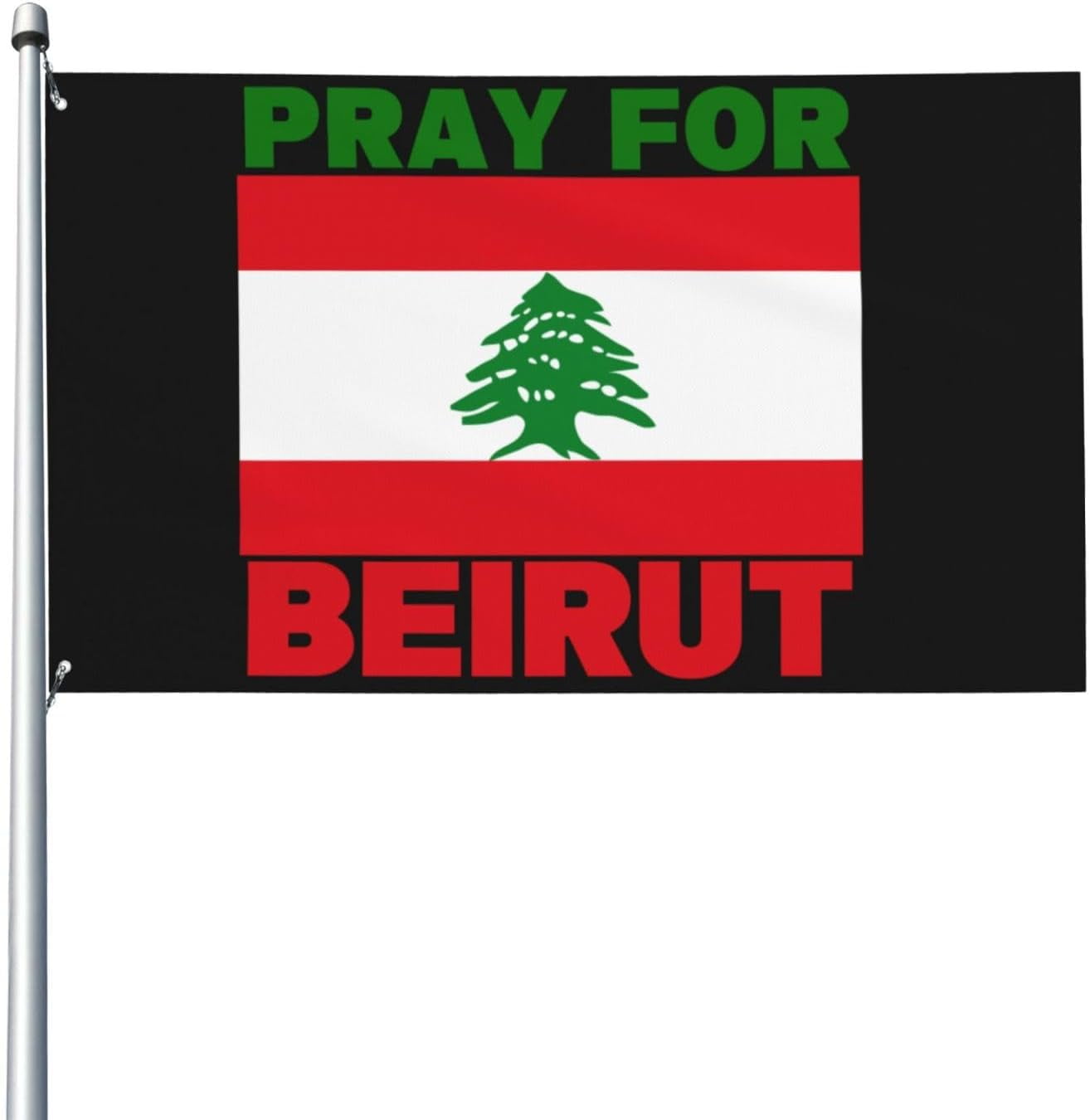 Pray For Beirut Flag 3x5 I Stand With Lebanon Beirut Flag Banner Allah ...