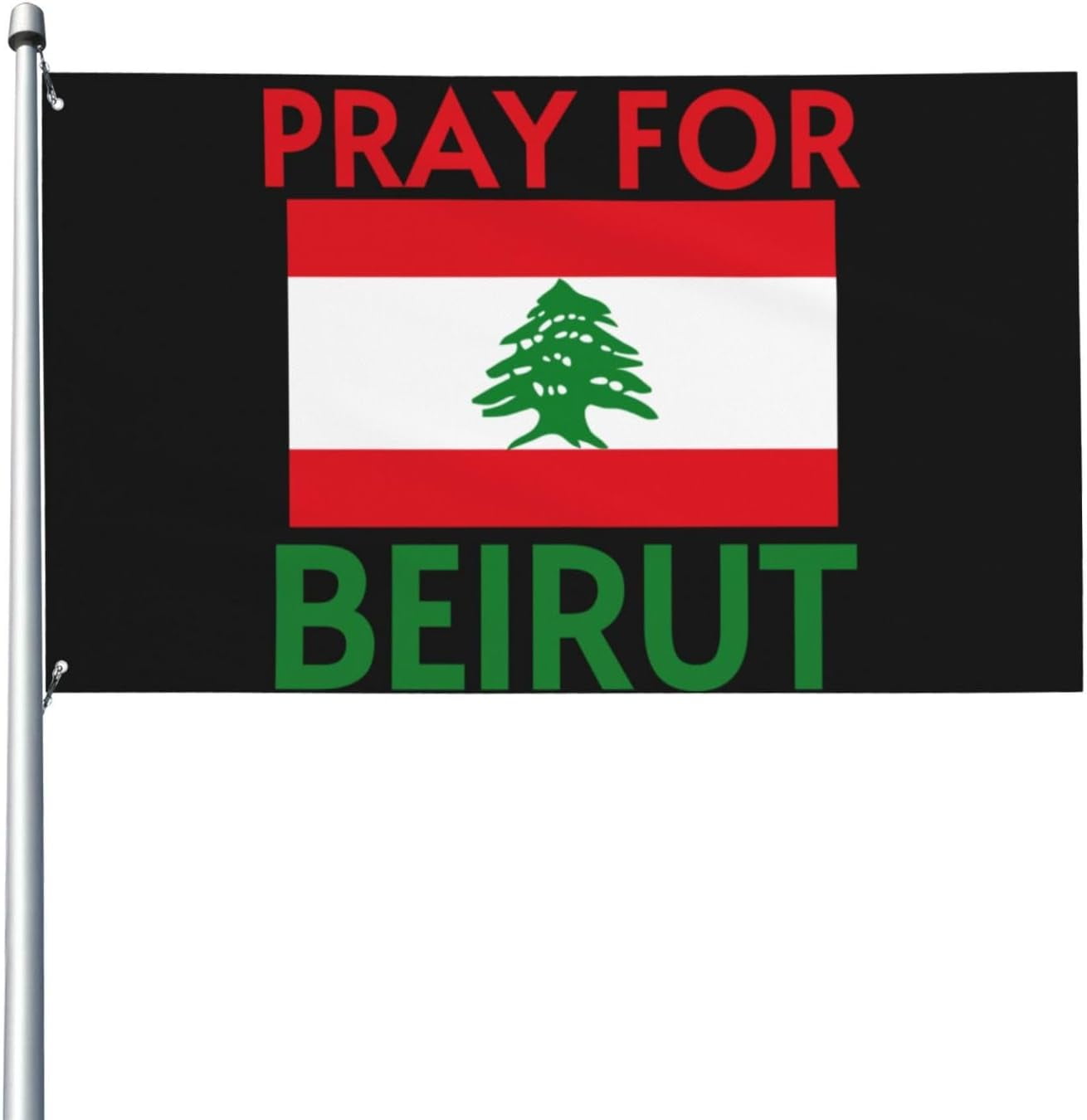 Pray For Beirut Flag 3x5 I Stand With Lebanon Beirut Flag Banner Allah ...