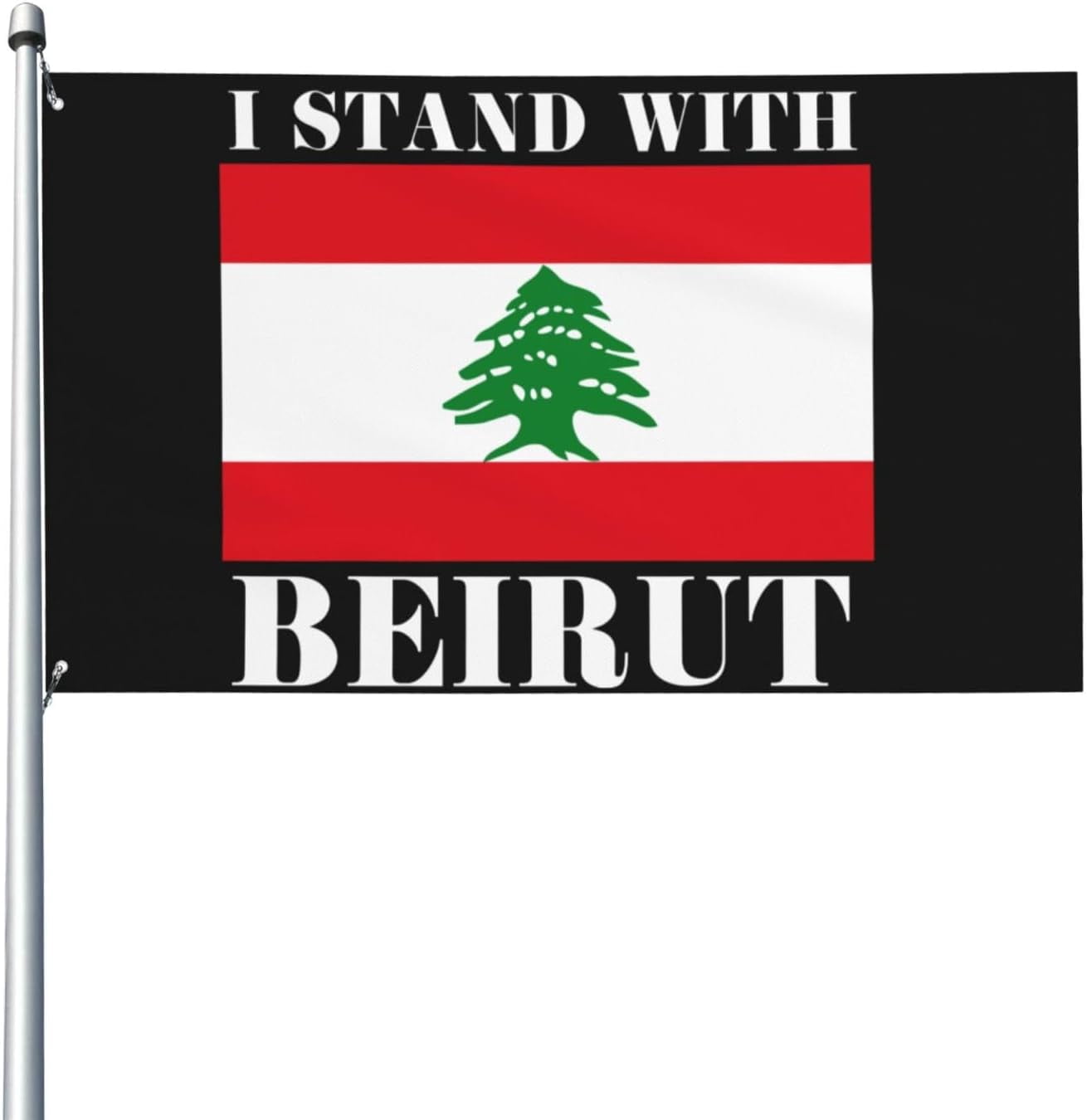 Pray For Beirut Flag 3x5 I Stand With Lebanon Beirut Flag Banner Allah ...