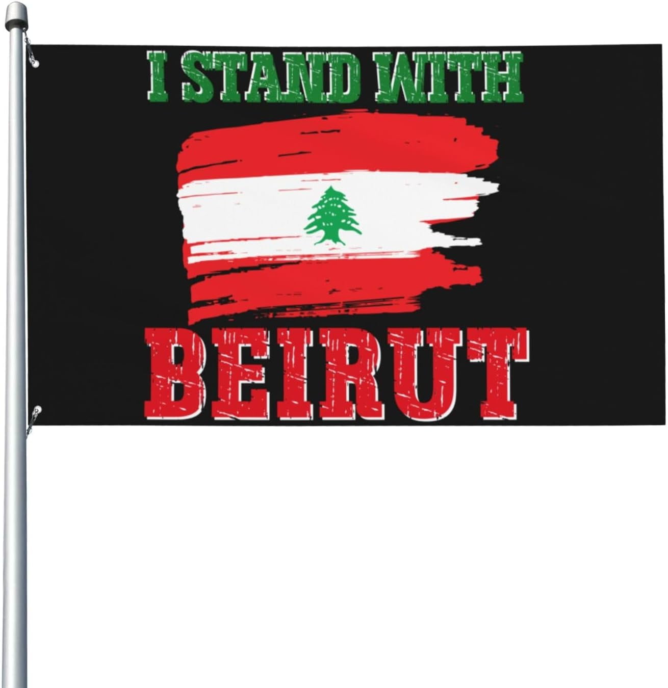 Pray For Beirut Flag 3x5 I Stand With Lebanon Beirut Flag Banner Allah ...