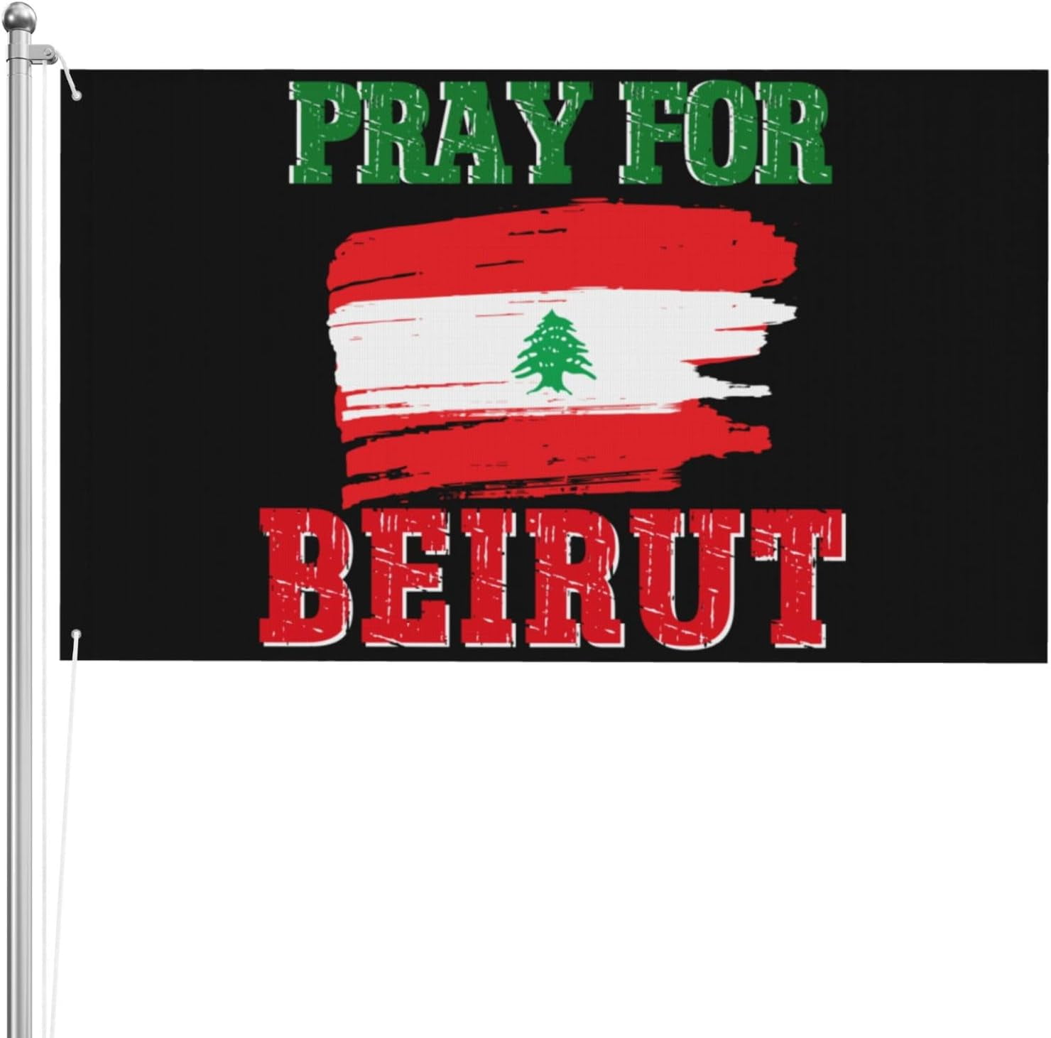 Pray For Beirut Flag 4x6 I Stand With Lebanon Beirut Flag Banner Allah ...