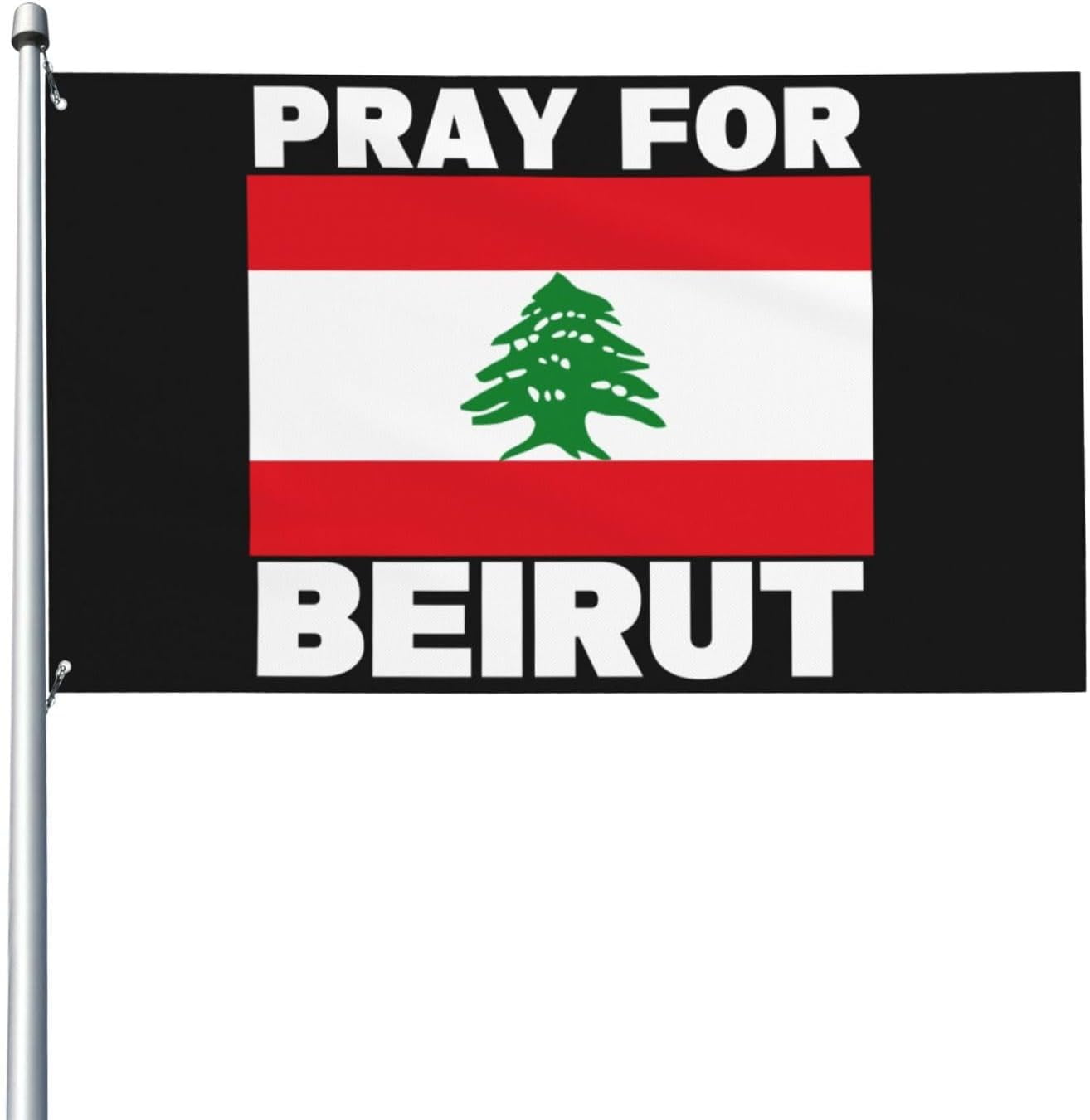 Pray For Beirut Flag 4x6 I Stand With Lebanon Beirut Flag Banner Allah ...