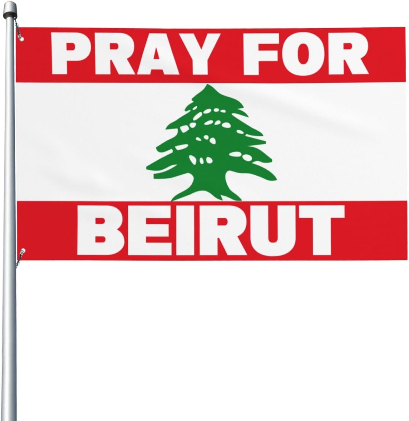 Pray For Beirut Flag 4x6 I Stand With Lebanon Beirut Flag Banner Allah ...