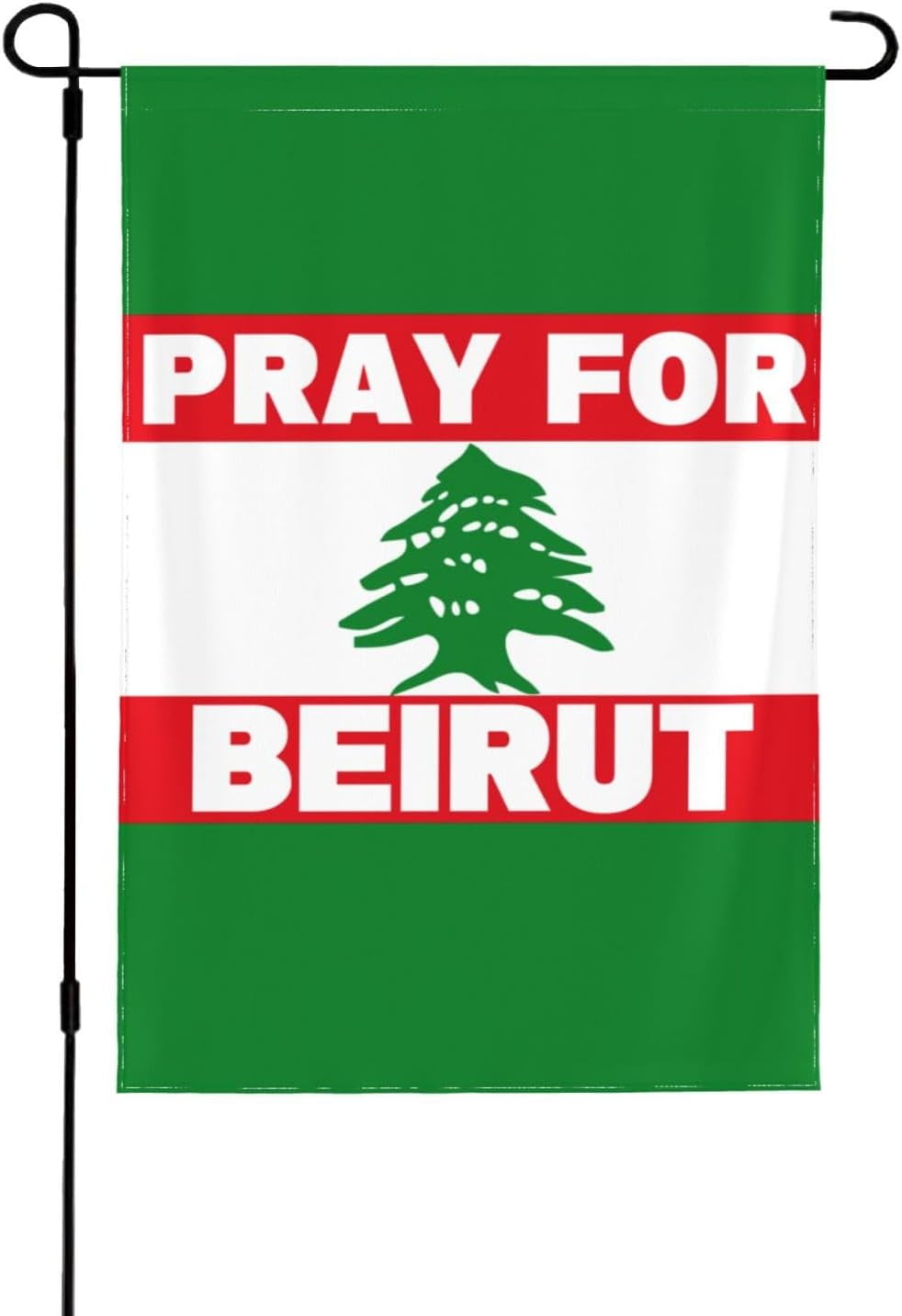 Pray For Beirut Garden Flag 12x18 I Stand With Lebanon Beirut Yard Flag ...