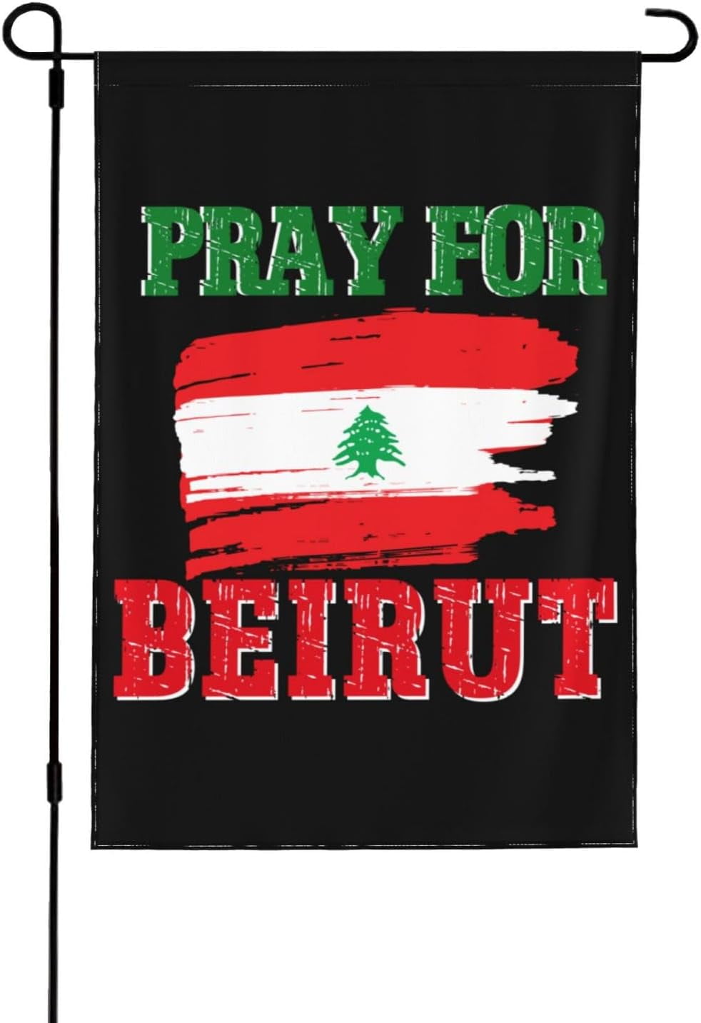 Pray For Beirut Garden Flag 12x18 I Stand With Lebanon Beirut Yard Flag ...