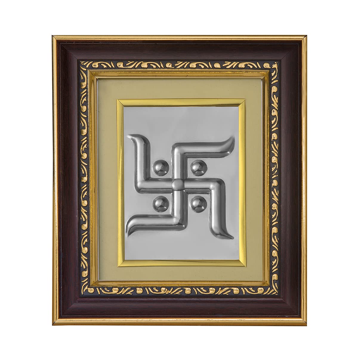 Pray Everyday Swastik Photo Frame Swastik Silver Plated Photo Frame ...