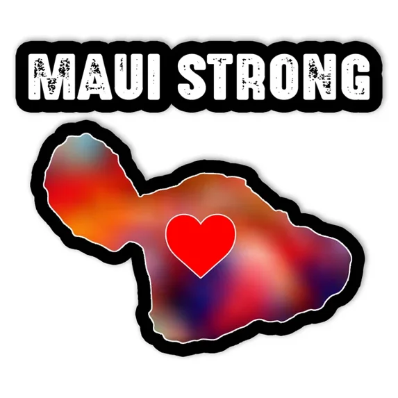Pray For Maui Hawaii Strong Pray For The People Of Maui Sticker Phone ...